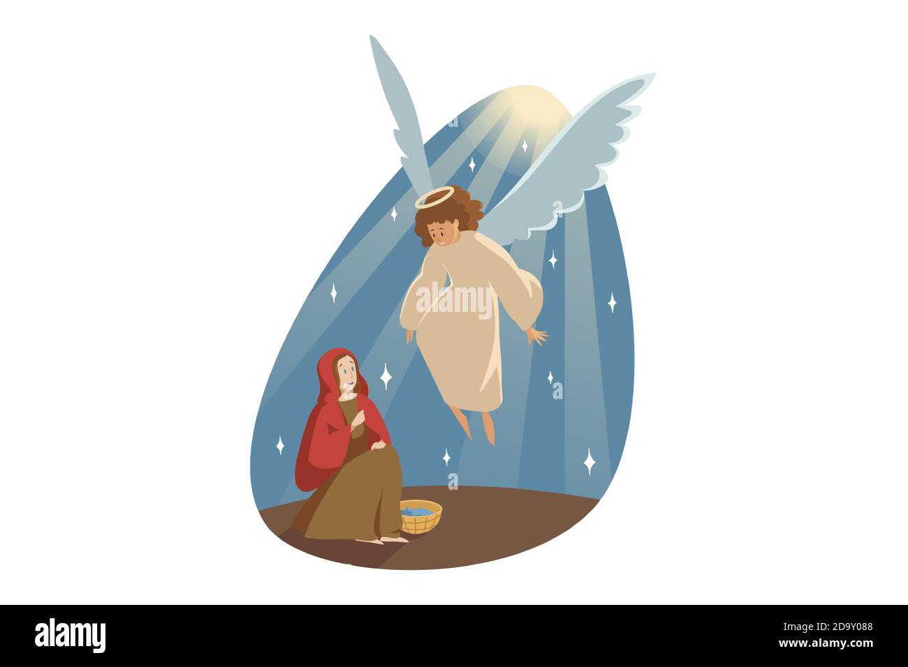 The annunciation the archangel gabriel appearing to the virgin mary ...