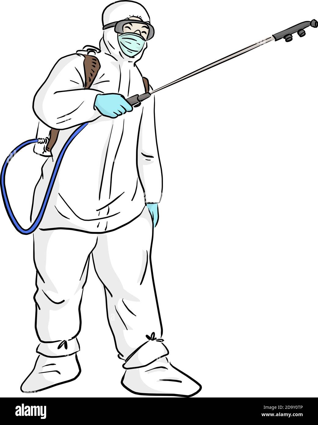 Person cleaning ppe Stock Vector Images - Alamy