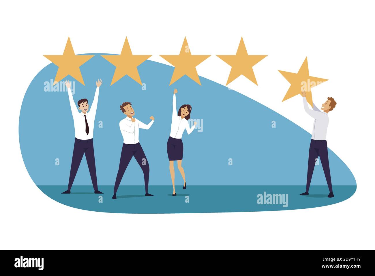 Rating, teamwork, success, goal achievement, business concept Stock ...