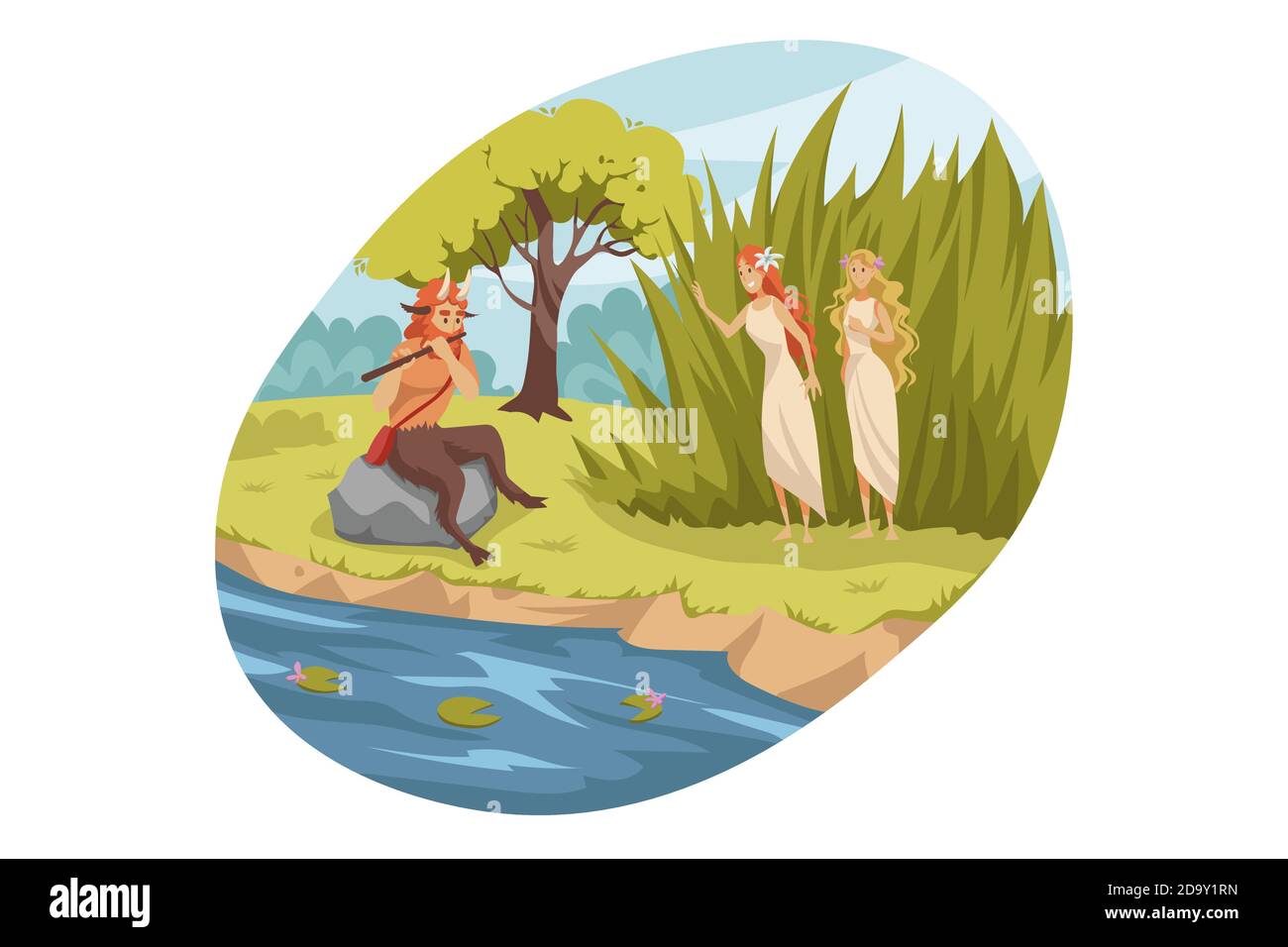 Satyr myth Stock Vector Images - Alamy