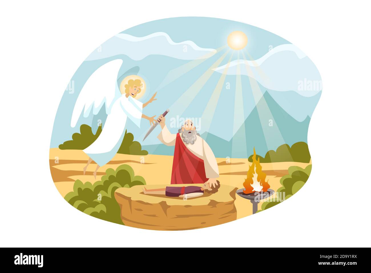 Abraham biblical character Stock Vector Images - Alamy