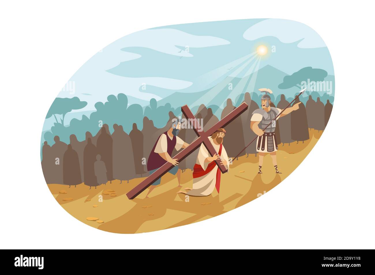 Jesus on golgotha Cut Out Stock Images & Pictures - Alamy