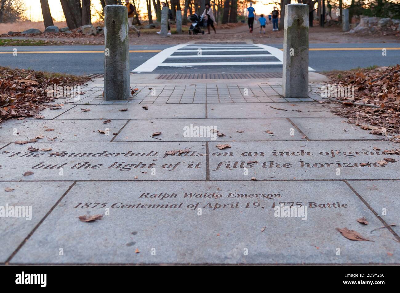 Concord, Massachusetts. 7th November, 2020. “The thunderbolt falls on ...