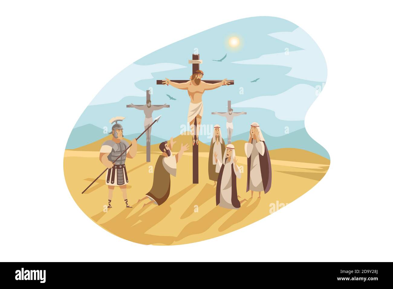 Crucifixion of Christ, Bible concept Stock Vector Image & Art - Alamy