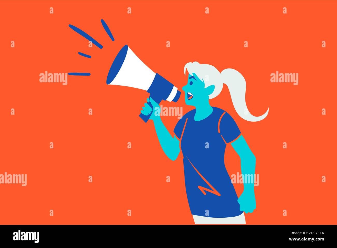 Advertisement, protest, demonstration, promotion concept Stock Vector ...