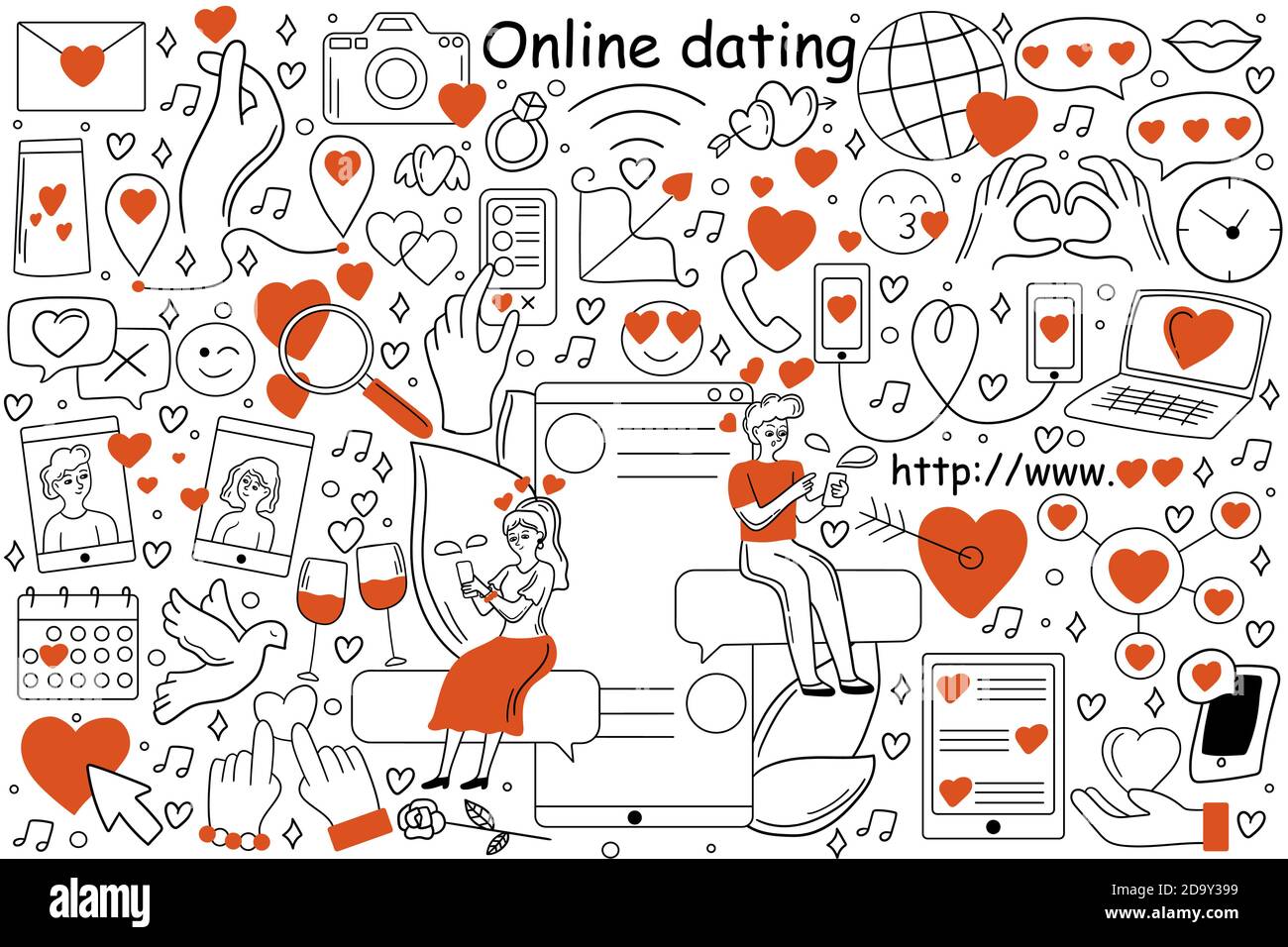 Teen dating Stock Vector Images - Alamy