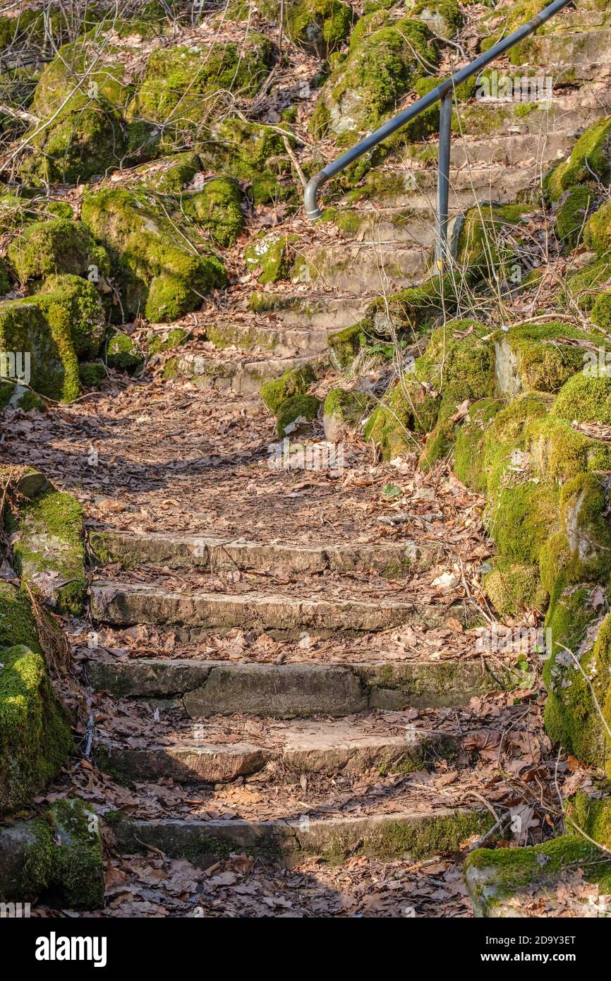 Old outdoor stairs in stone Stock Photo - Alamy