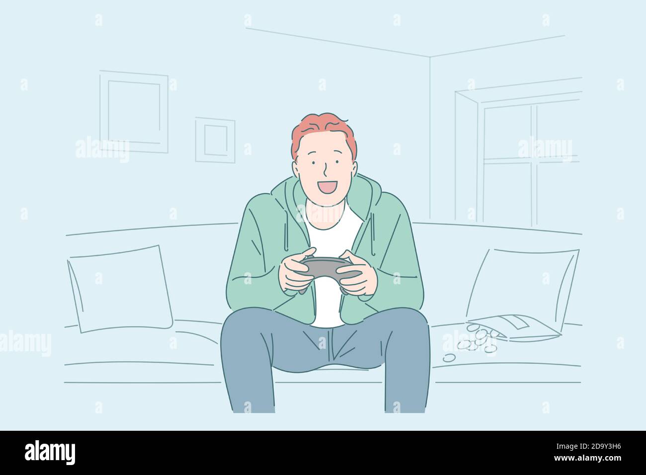 Online game, internet player concept Stock Vector Image & Art - Alamy