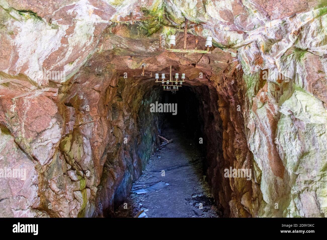 Old mine carved into the mountain Stock Photo - Alamy