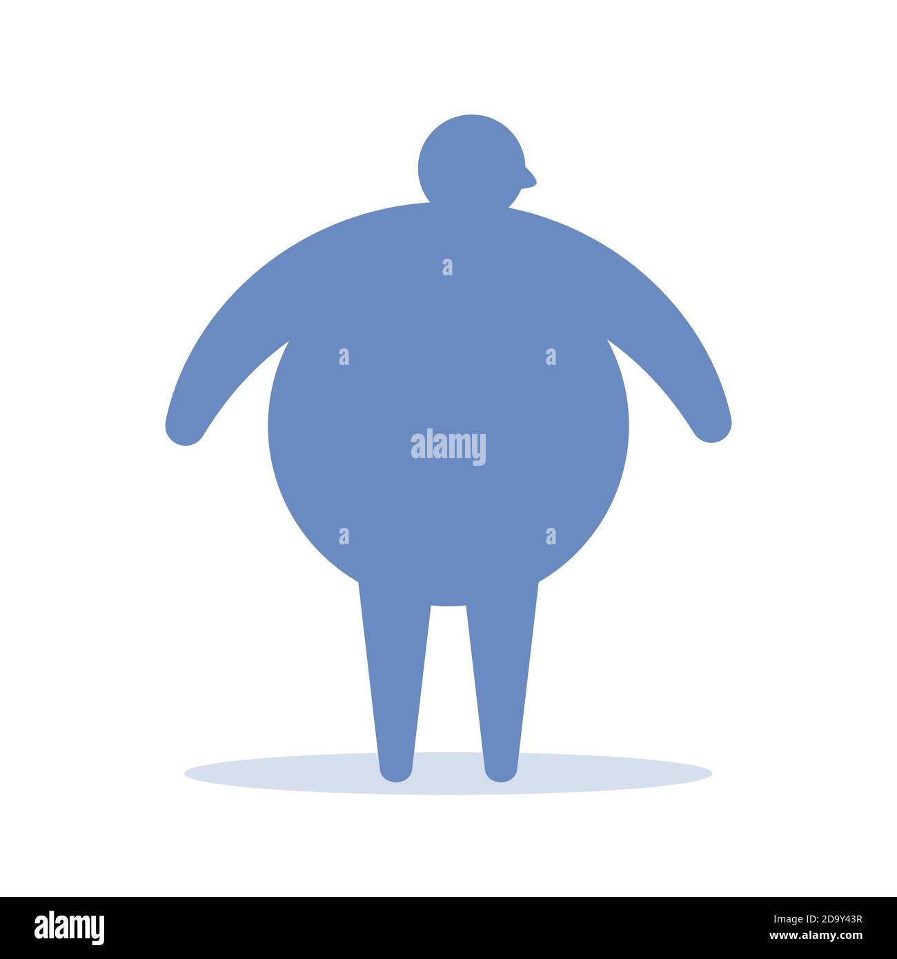 Fat People Icon Illustration design for healthcare concept in vector ...