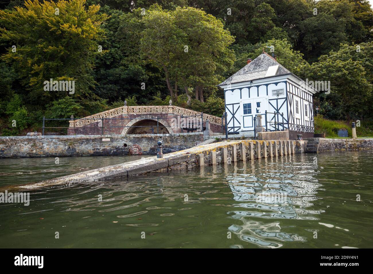 Penquite Quay; River Fowey; Cornwall; UK Stock Photo - Alamy