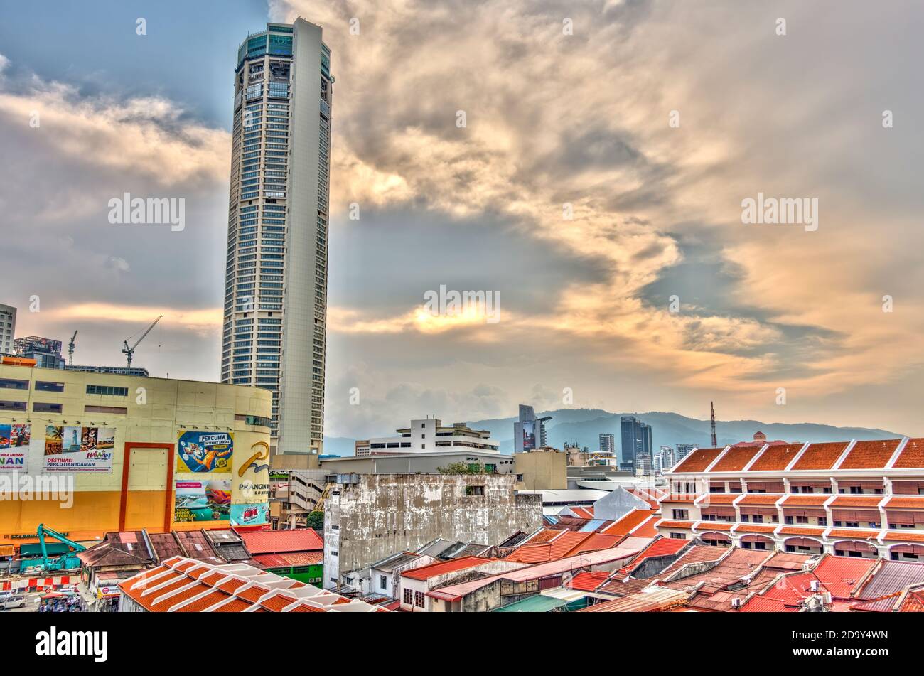 Skyscraper skyline building in penang hi-res stock photography and ...