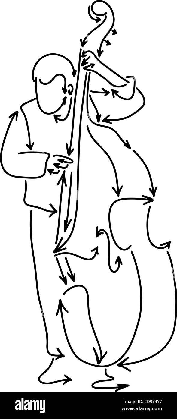 Double Bass Clipart Black And White