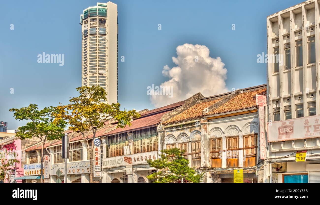 Skyscraper skyline building in penang hi-res stock photography and ...