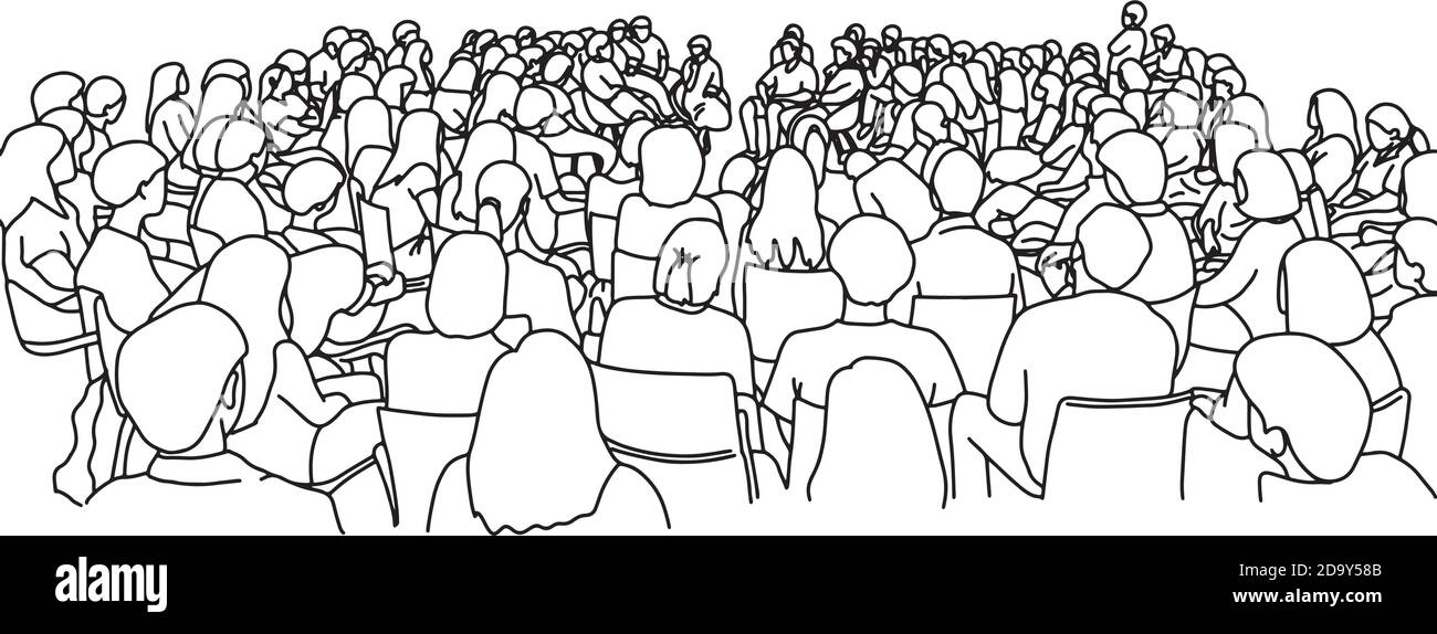 African american student lecture hall Stock Vector Images - Alamy