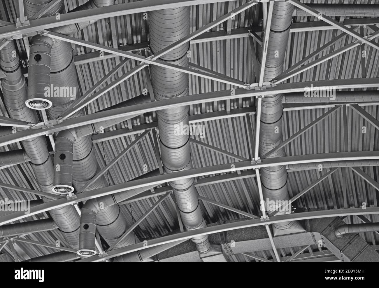 Hvac duct air conditioner ventilation pipes system Stock Photo - Alamy