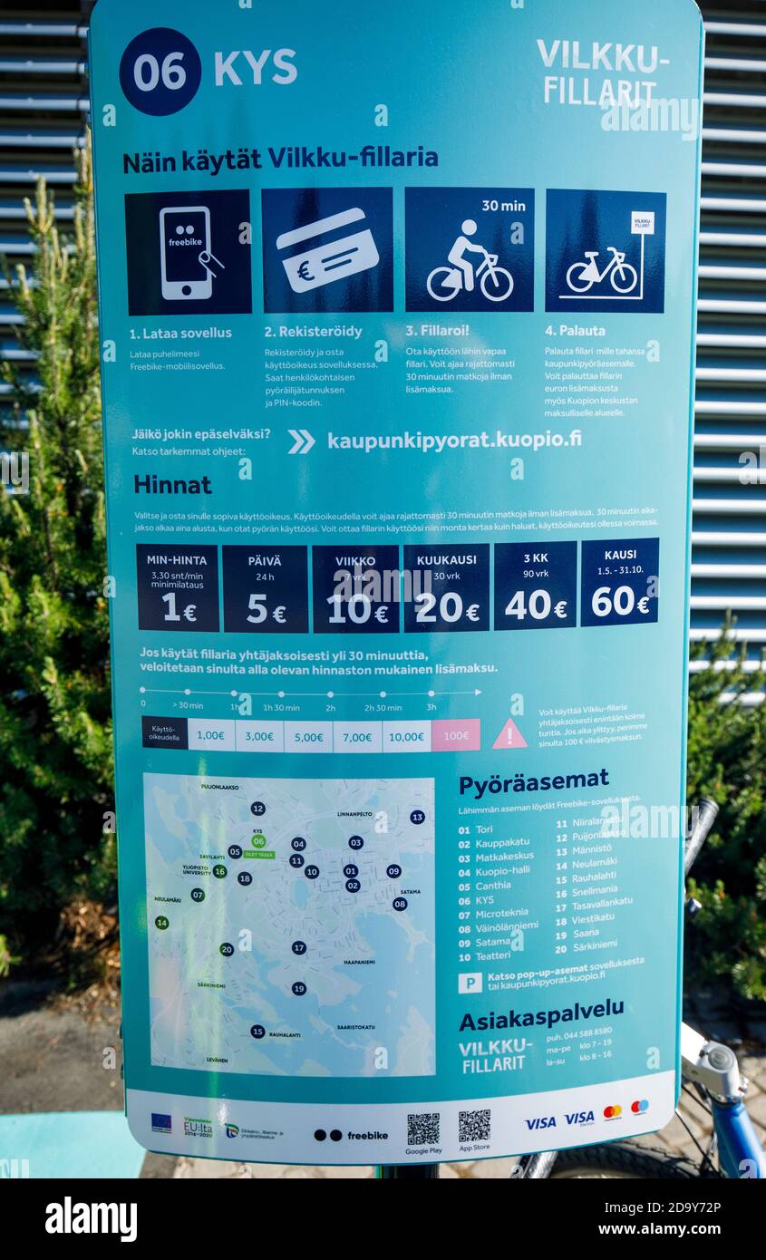 Kuopio map hi-res stock photography and images - Alamy