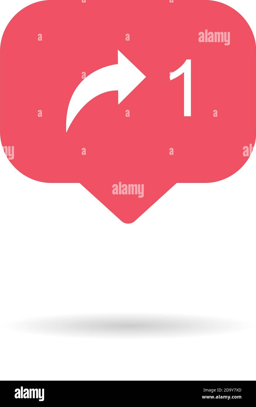 Social share, send, data, like symbol for web. Media button sign, flat ...