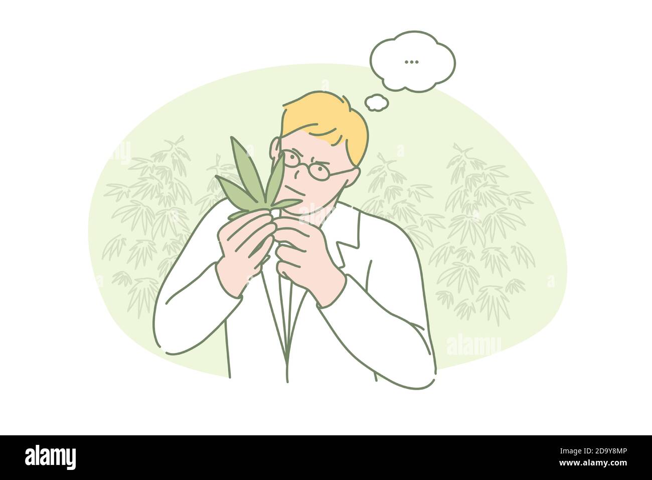 Marijuana, research, medical, science concept Stock Vector Image & Art ...