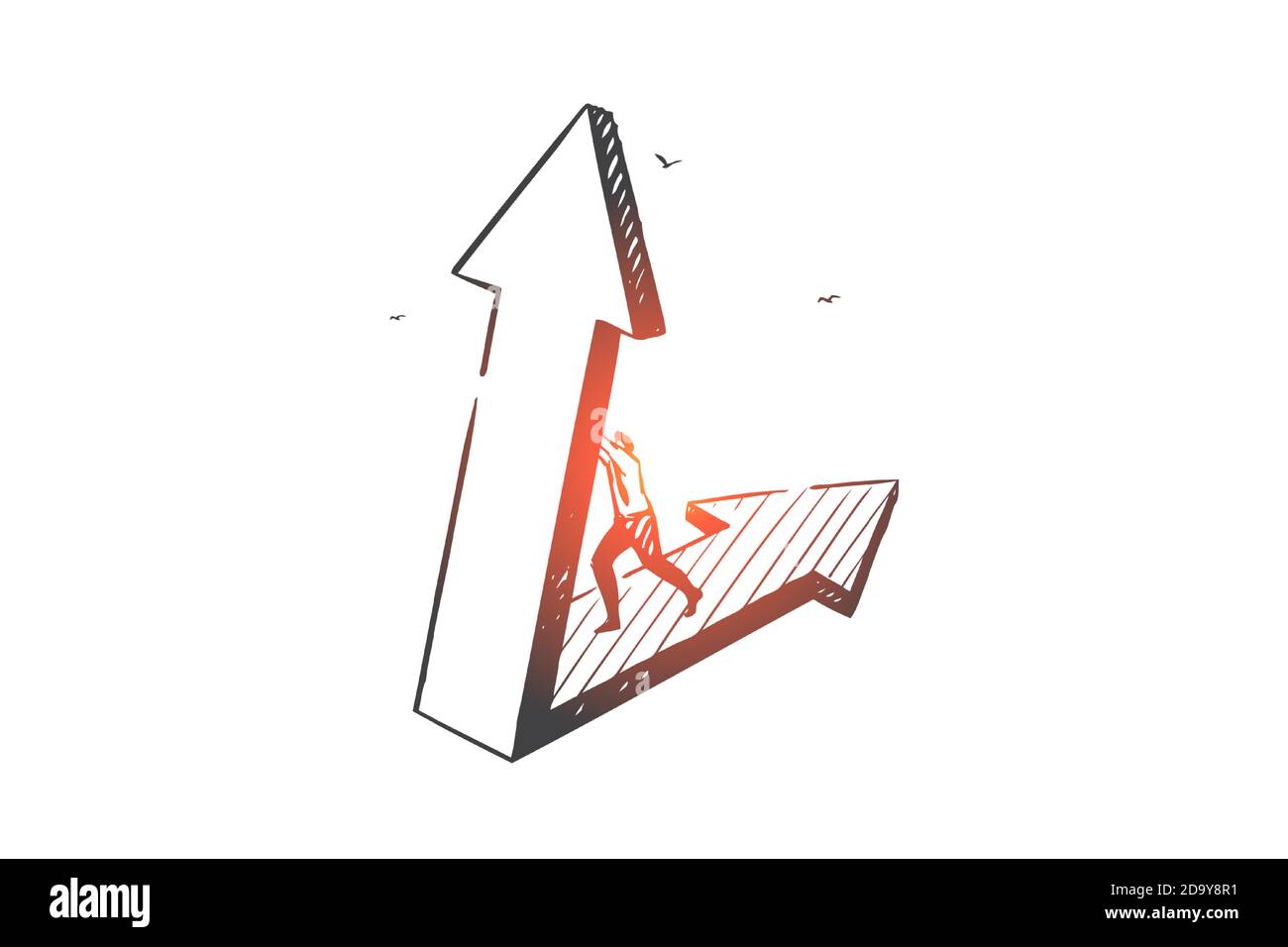 Business opportunity, problem solution concept sketch. Hand drawn isolated vector Stock Vector ...