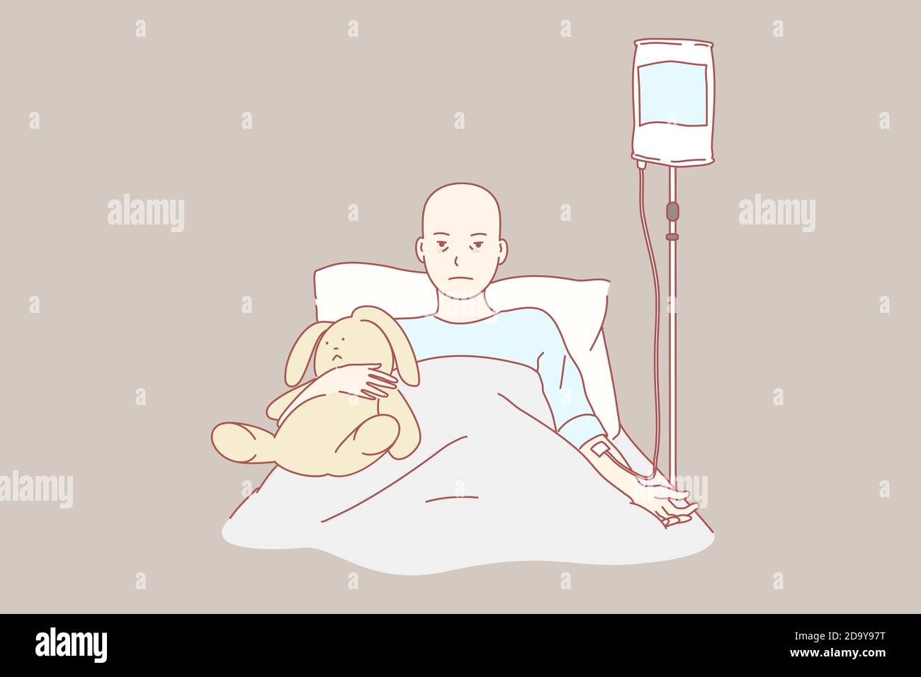 Lonely sad child boy Stock Vector Images - Alamy