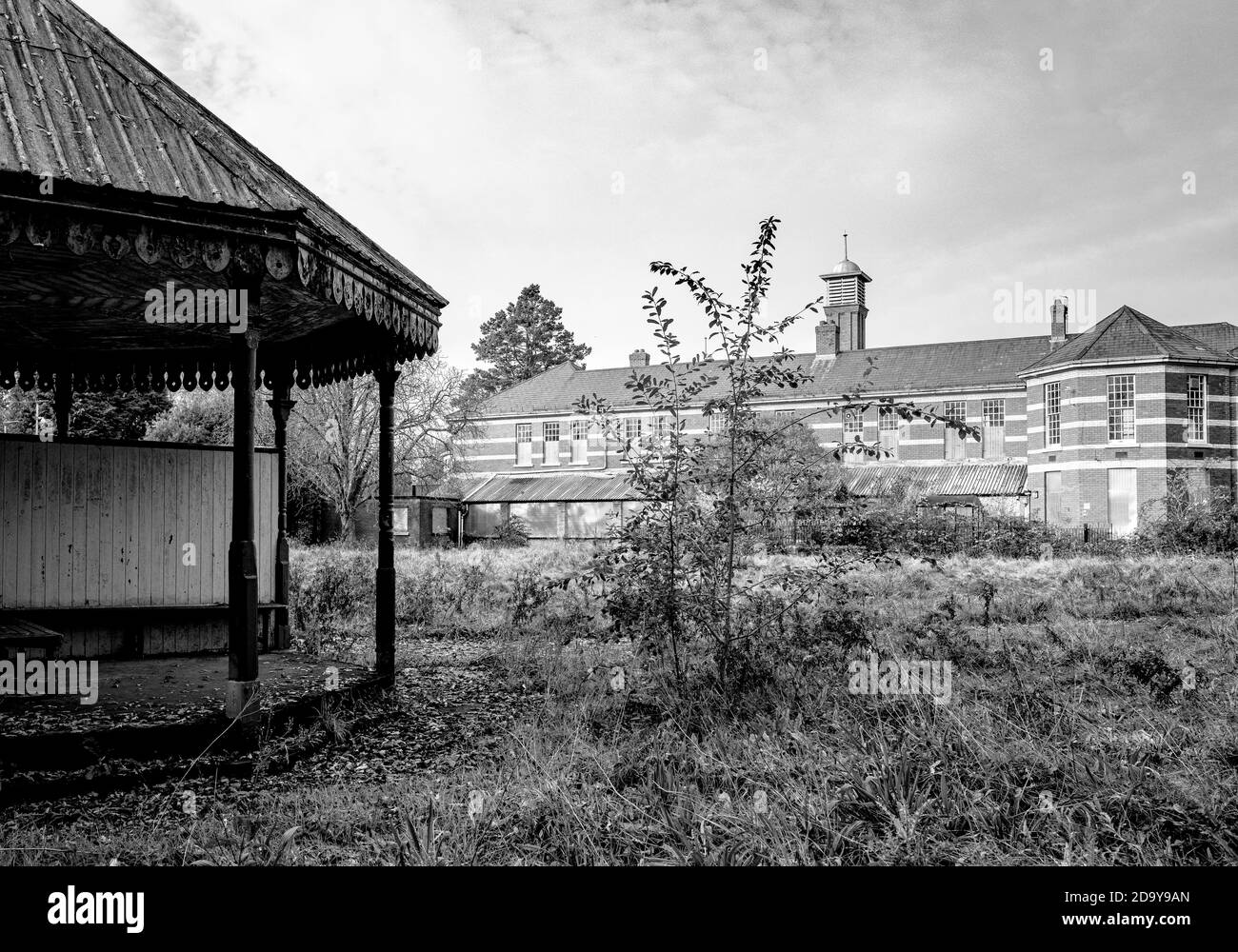 Haunted-looking abandoned Whitchurch hospital, Cardiff, Wales Stock ...