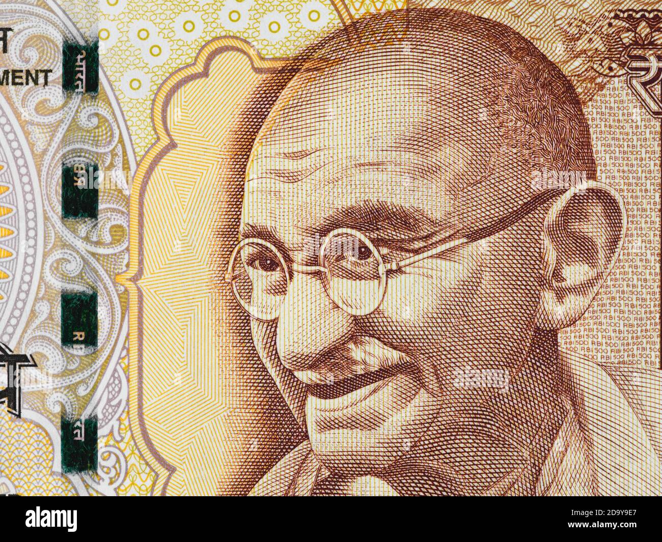 Mahatma ghandi portrait hi-res stock photography and images - Alamy