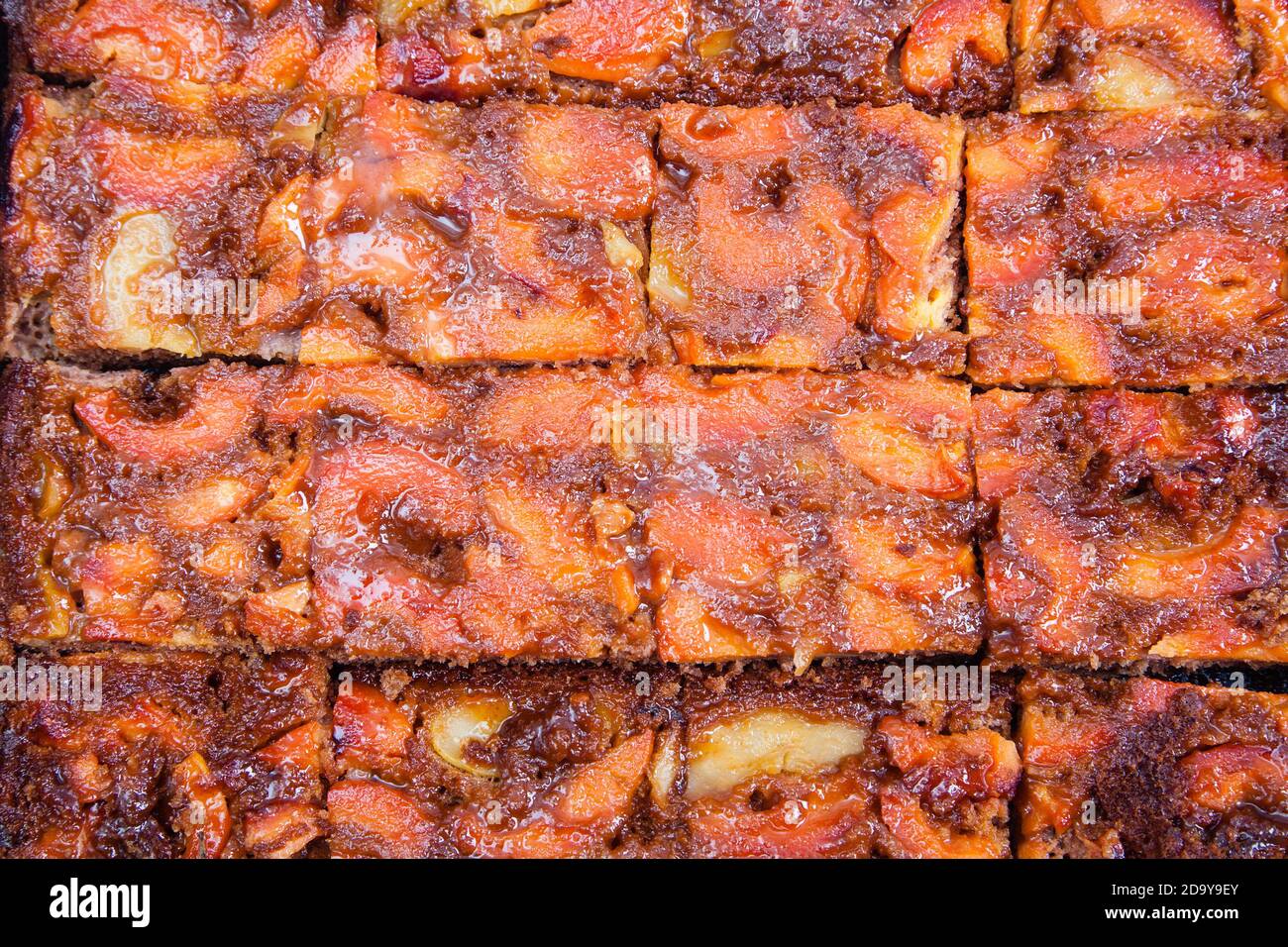 Top view of cut quince pie Stock Photo - Alamy