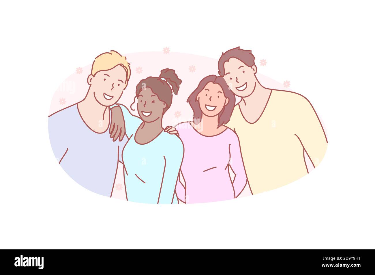 Photographing friend Stock Vector Images - Alamy