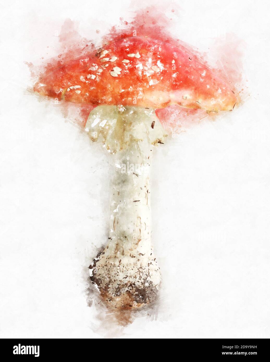 Abstract Mushroom Painting