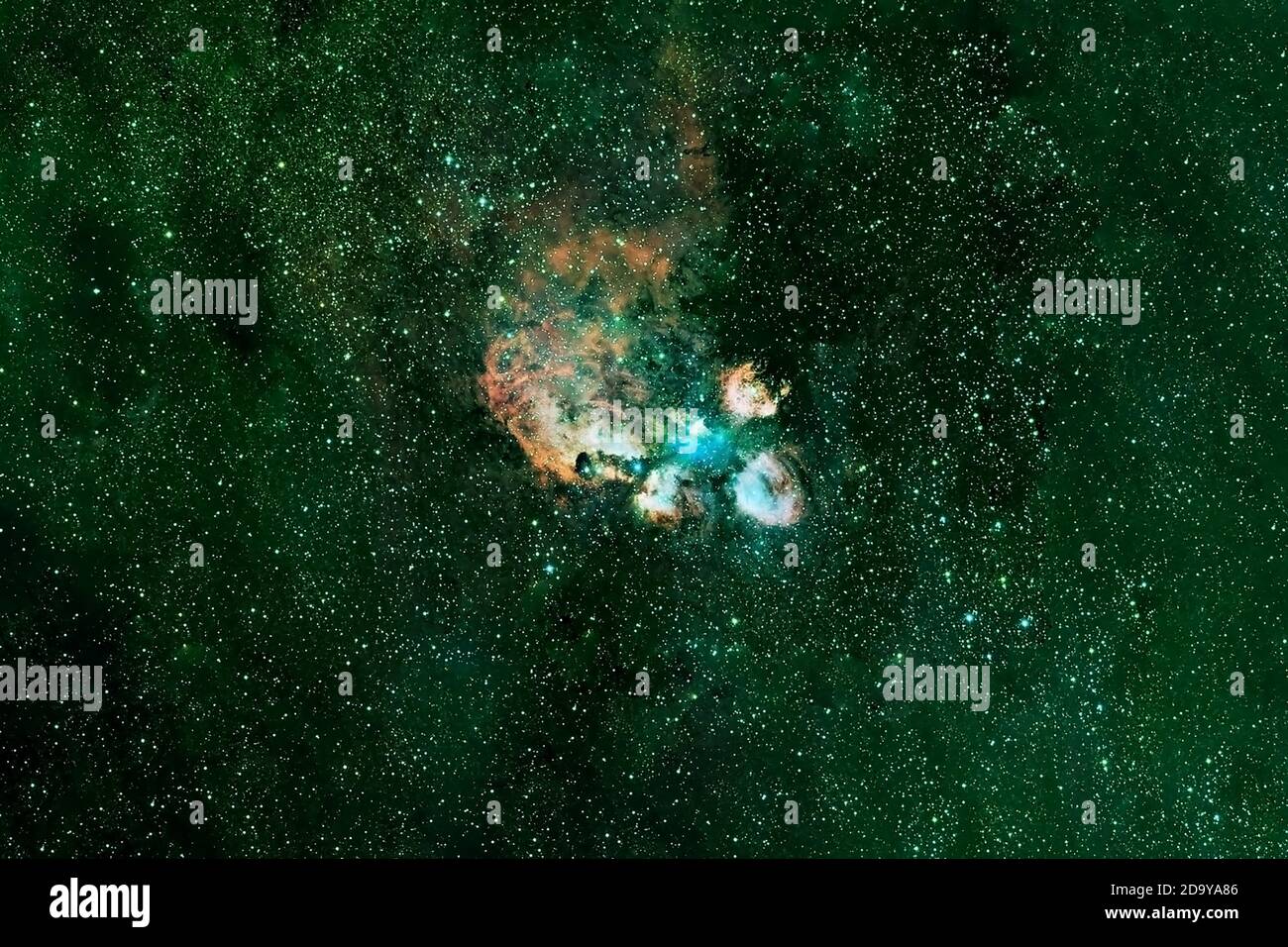 Green nebula in deep space hi-res stock photography and images - Alamy