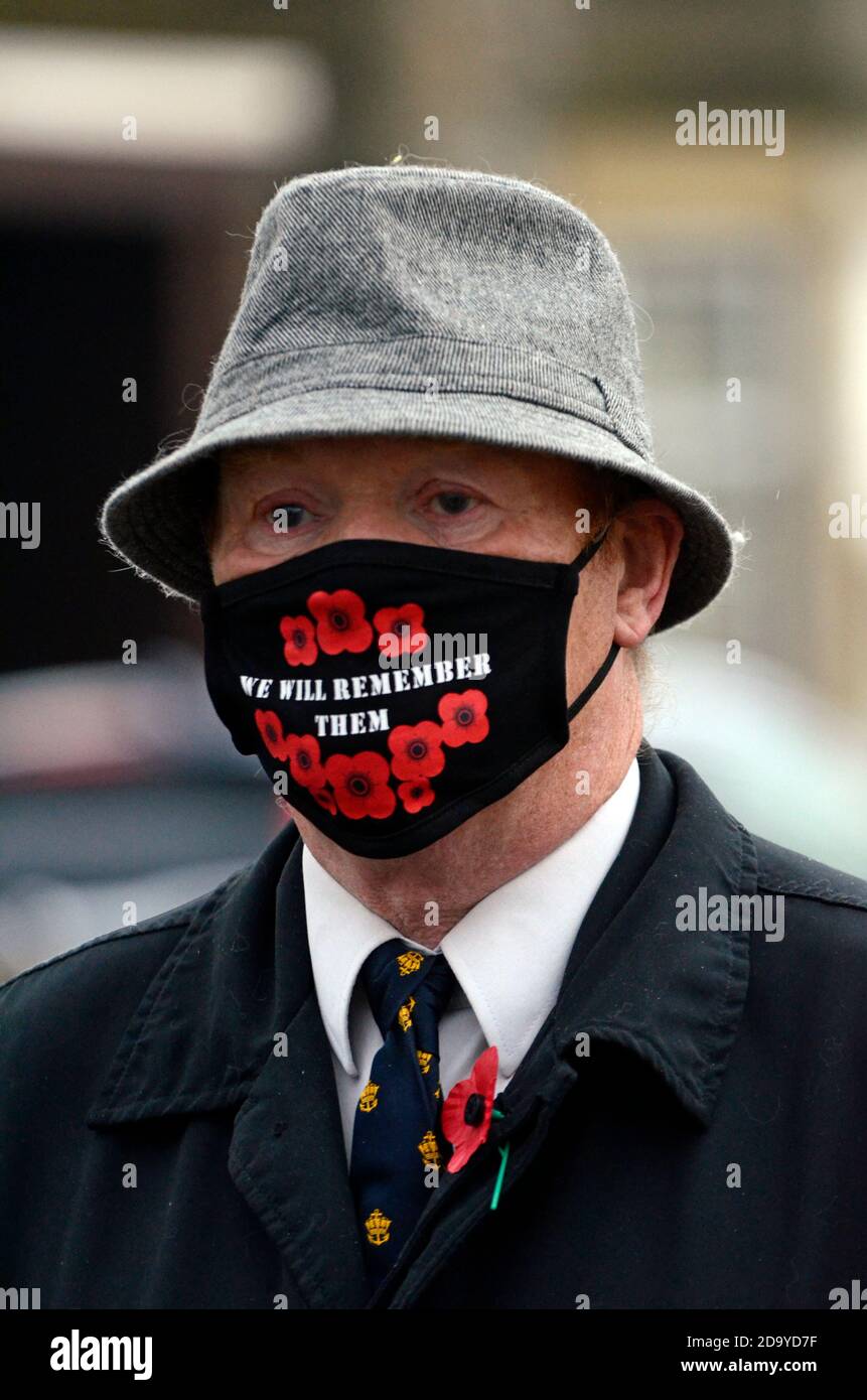 Saltcoats war memorial remembrance Sunday 2020 Stock Photo - Alamy