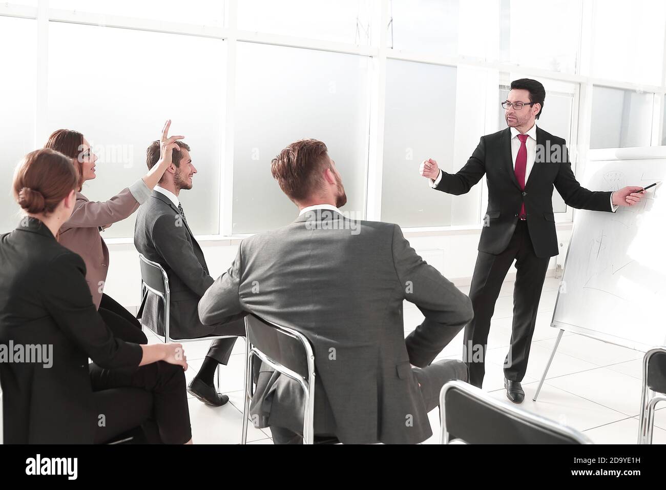 Crowd in front of job board hi-res stock photography and images - Alamy