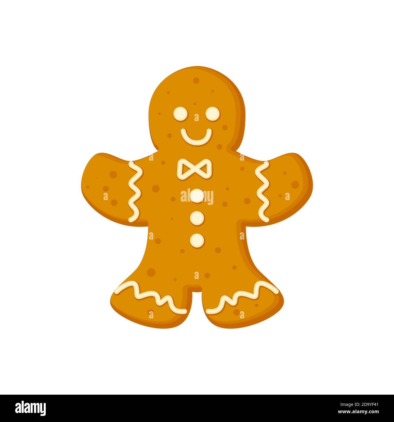 Gingerbread man biscuit Stock Vector Images - Alamy