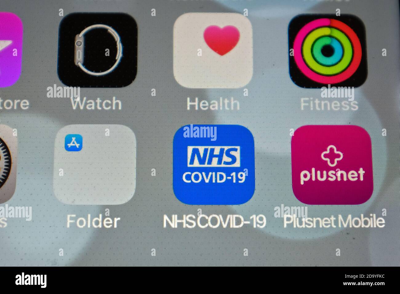 The NHS covid-19 health app, England Stock Photo - Alamy