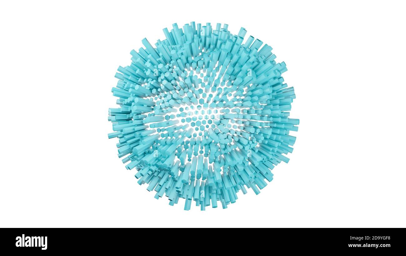 Abstract background or wallpaper, hexagons, spherical protruding ...