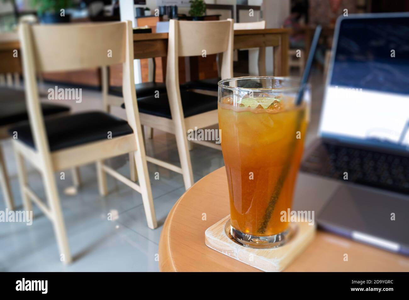 Homemade iced tea with lemon, stock photo Stock Photo - Alamy