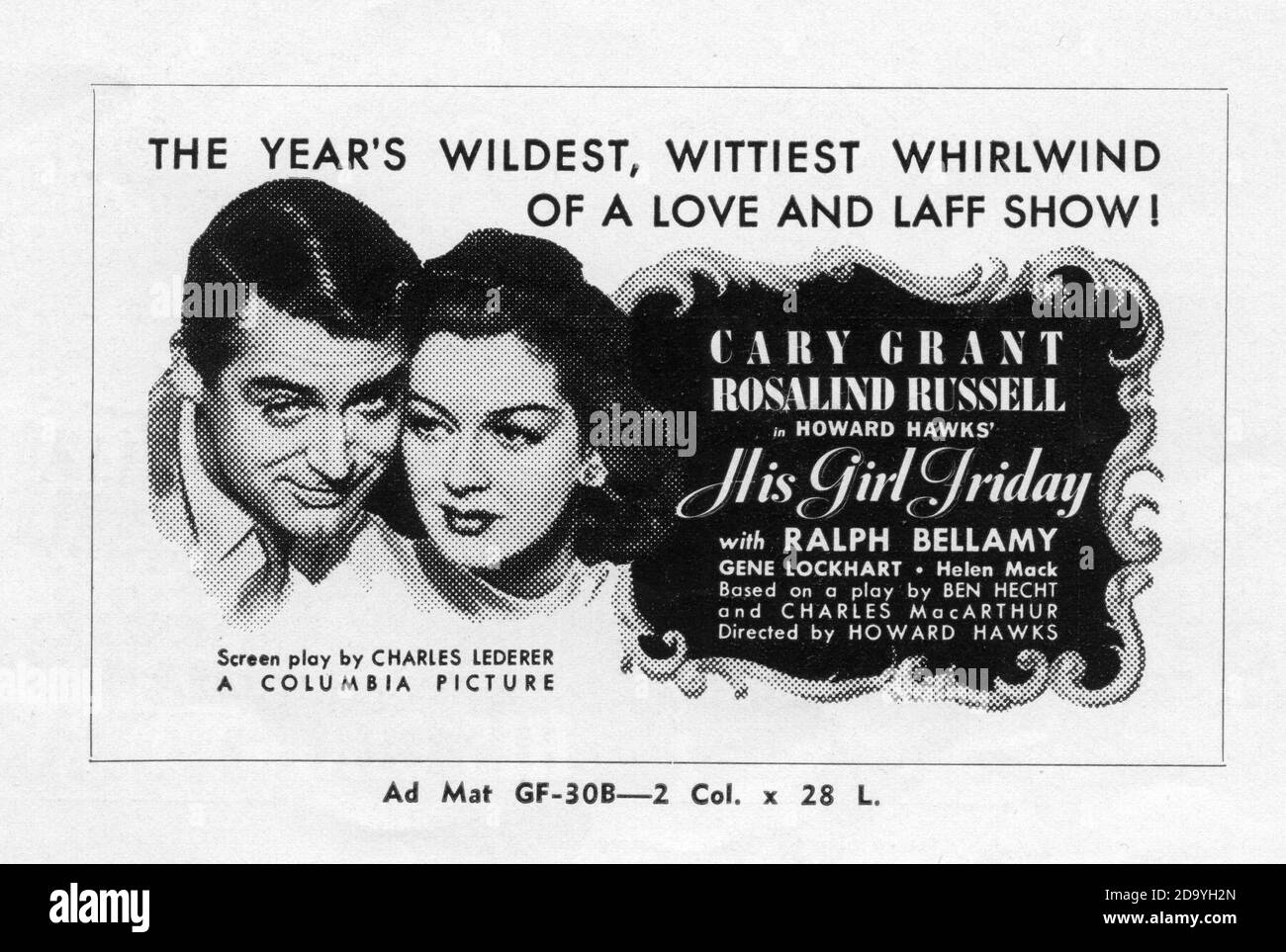 1940 girl friday columbia hi-res stock photography and images - Alamy
