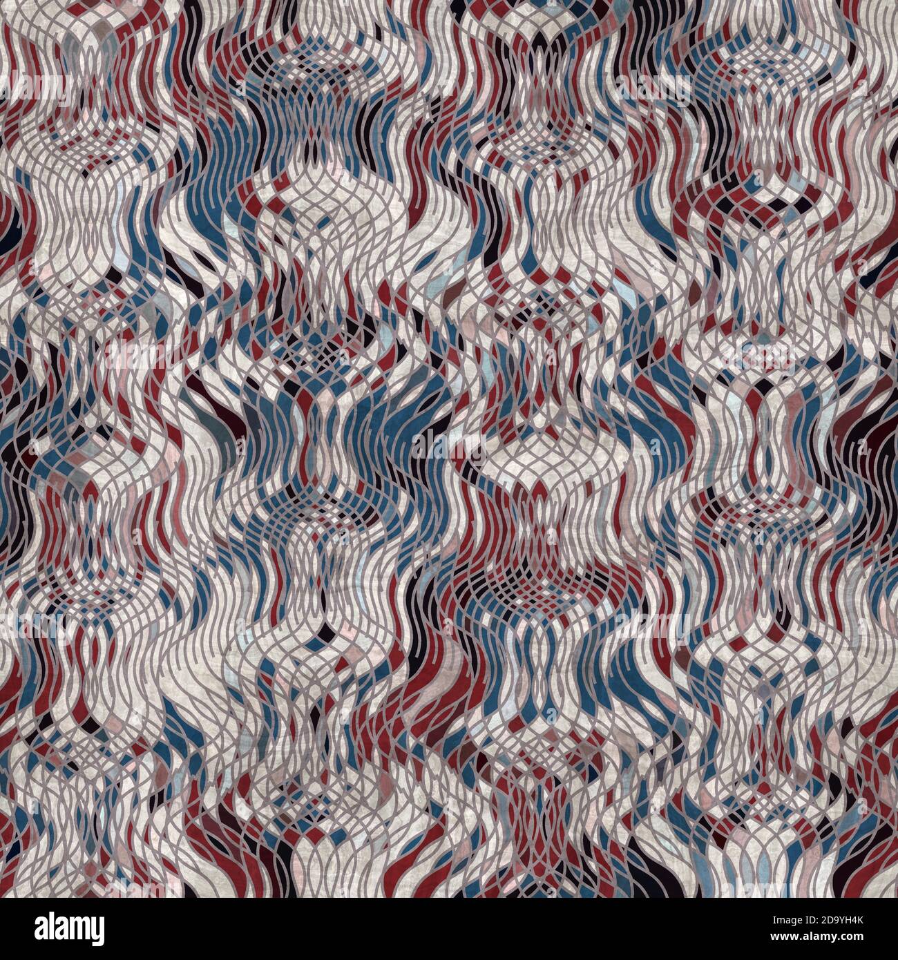 Seamless red white and blue textured retro pattern Stock Photo - Alamy