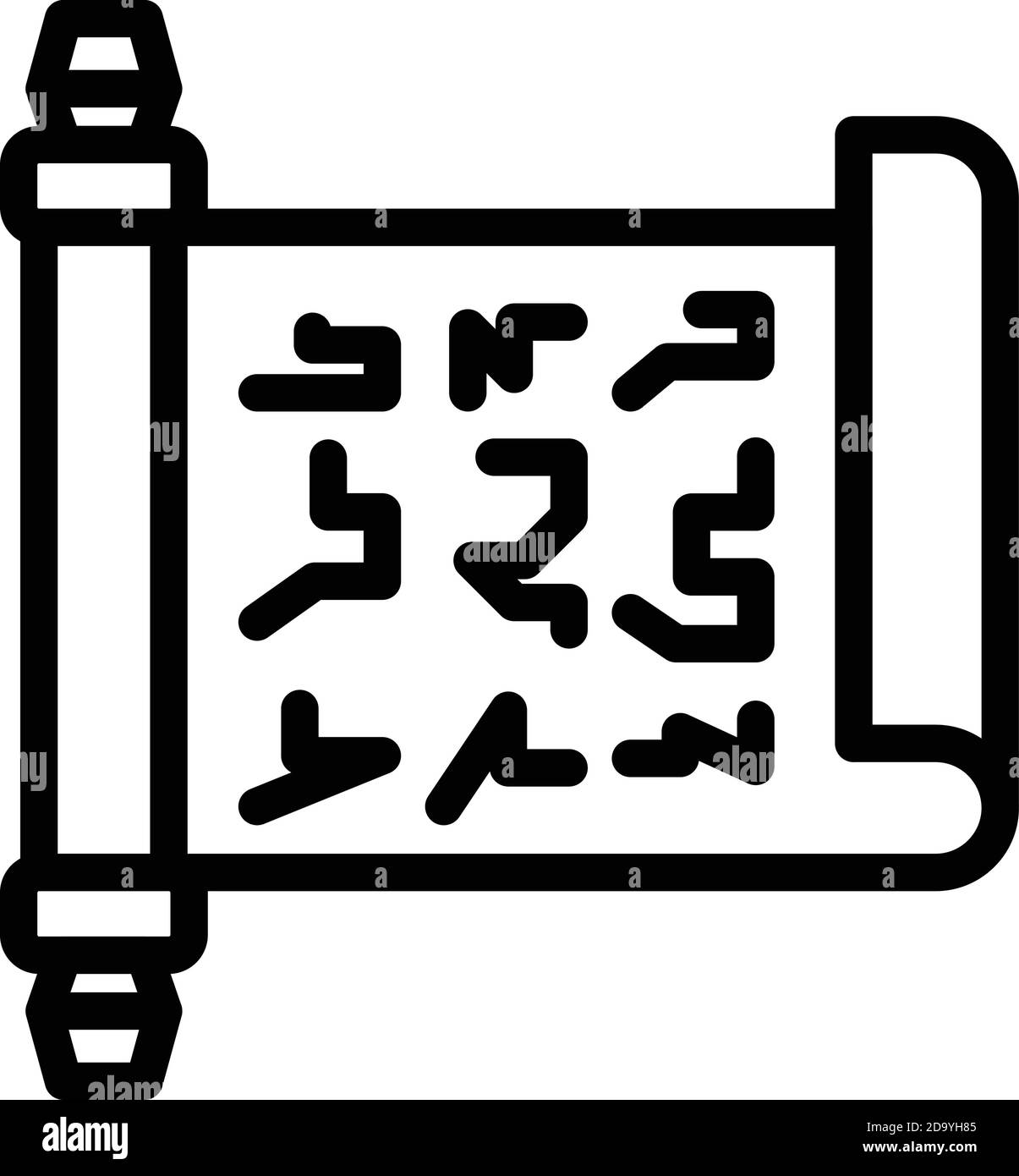 Auction contract icon. Outline auction contract vector icon for web ...