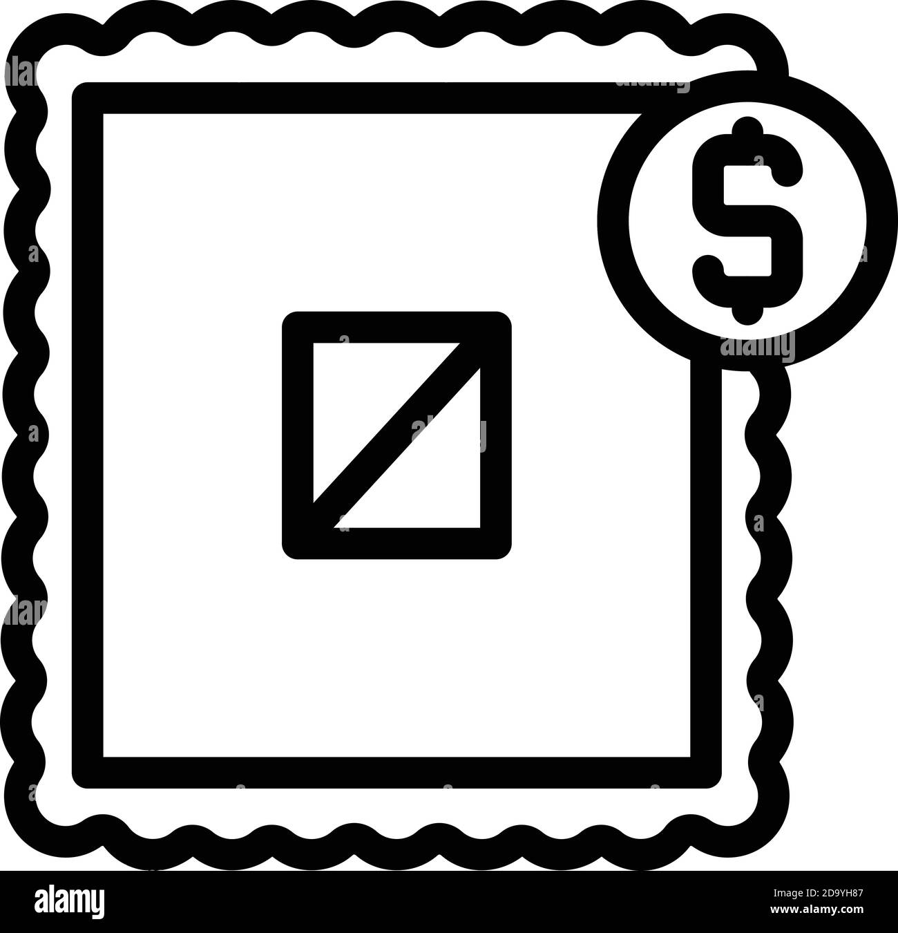Auction sale icon. Outline auction sale vector icon for web design ...