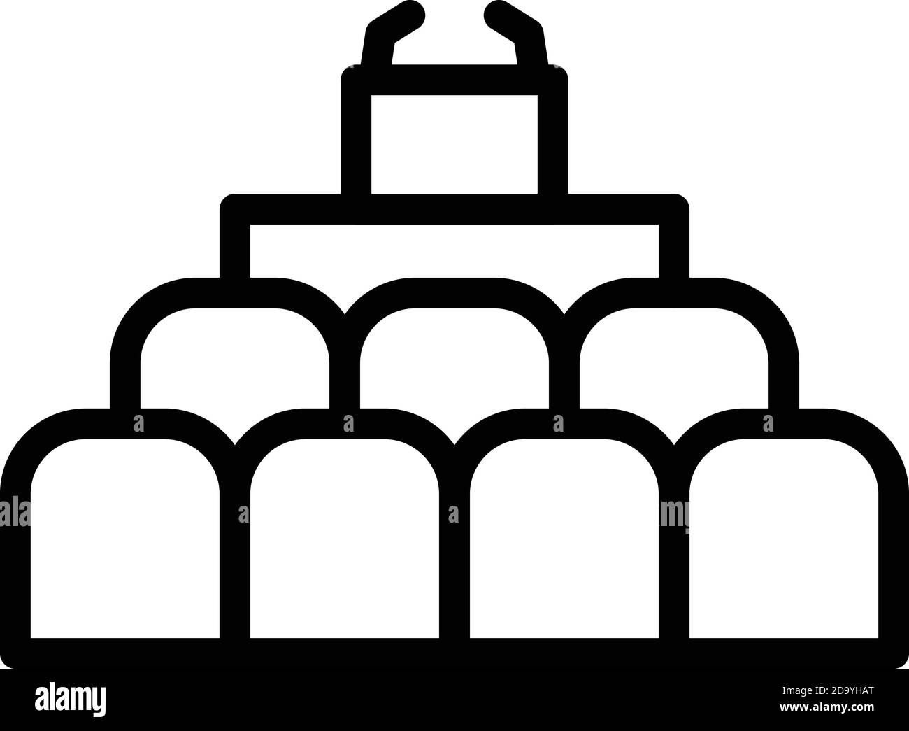 Auction tender icon. Outline auction tender vector icon for web design ...