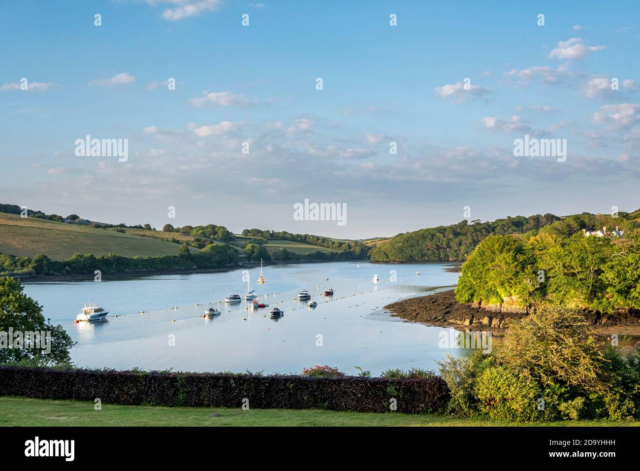 View up Southpool Creek, East Portlemouth, Devon Stock Photo - Alamy