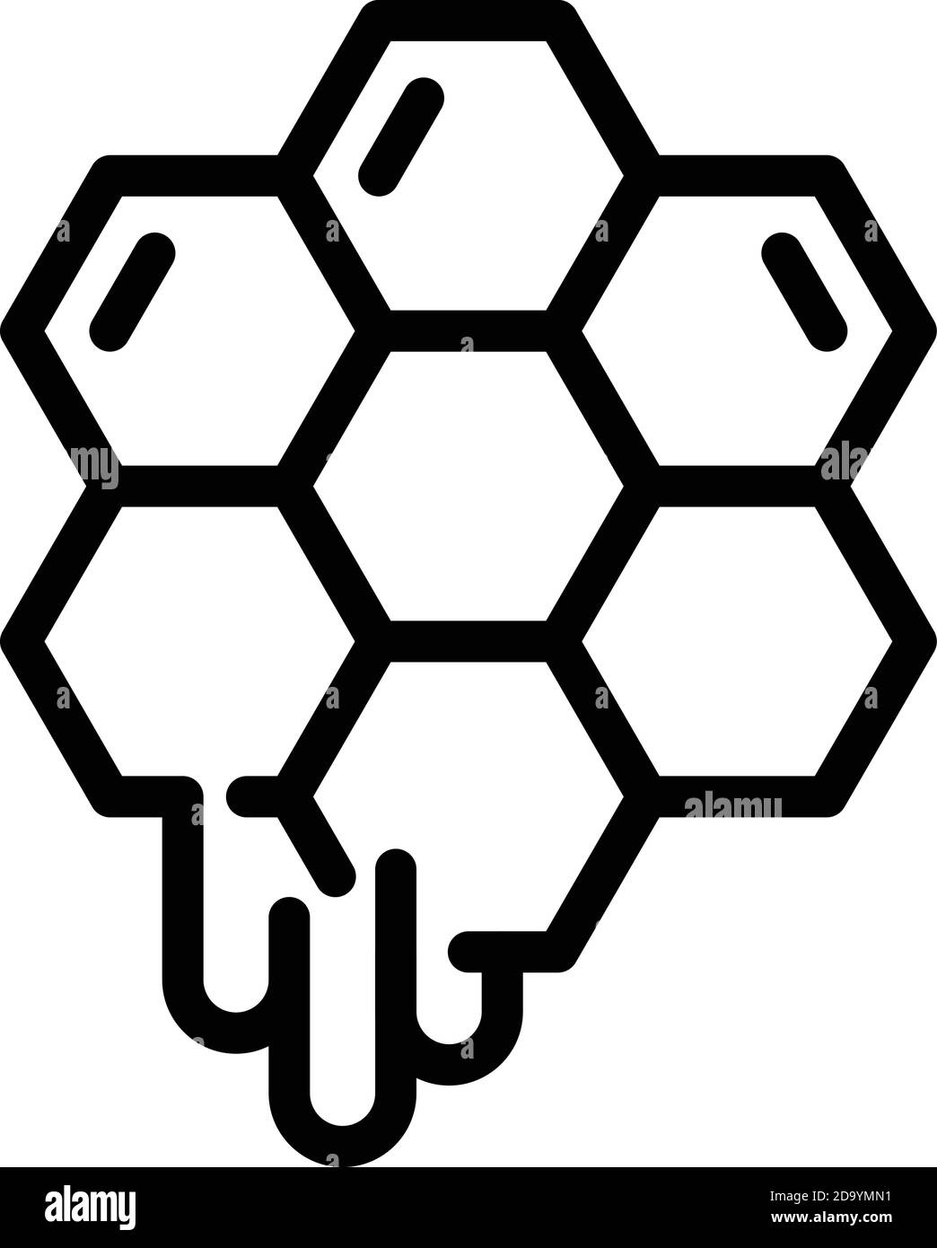 Honey icon. Outline honey vector icon for web design isolated on white ...