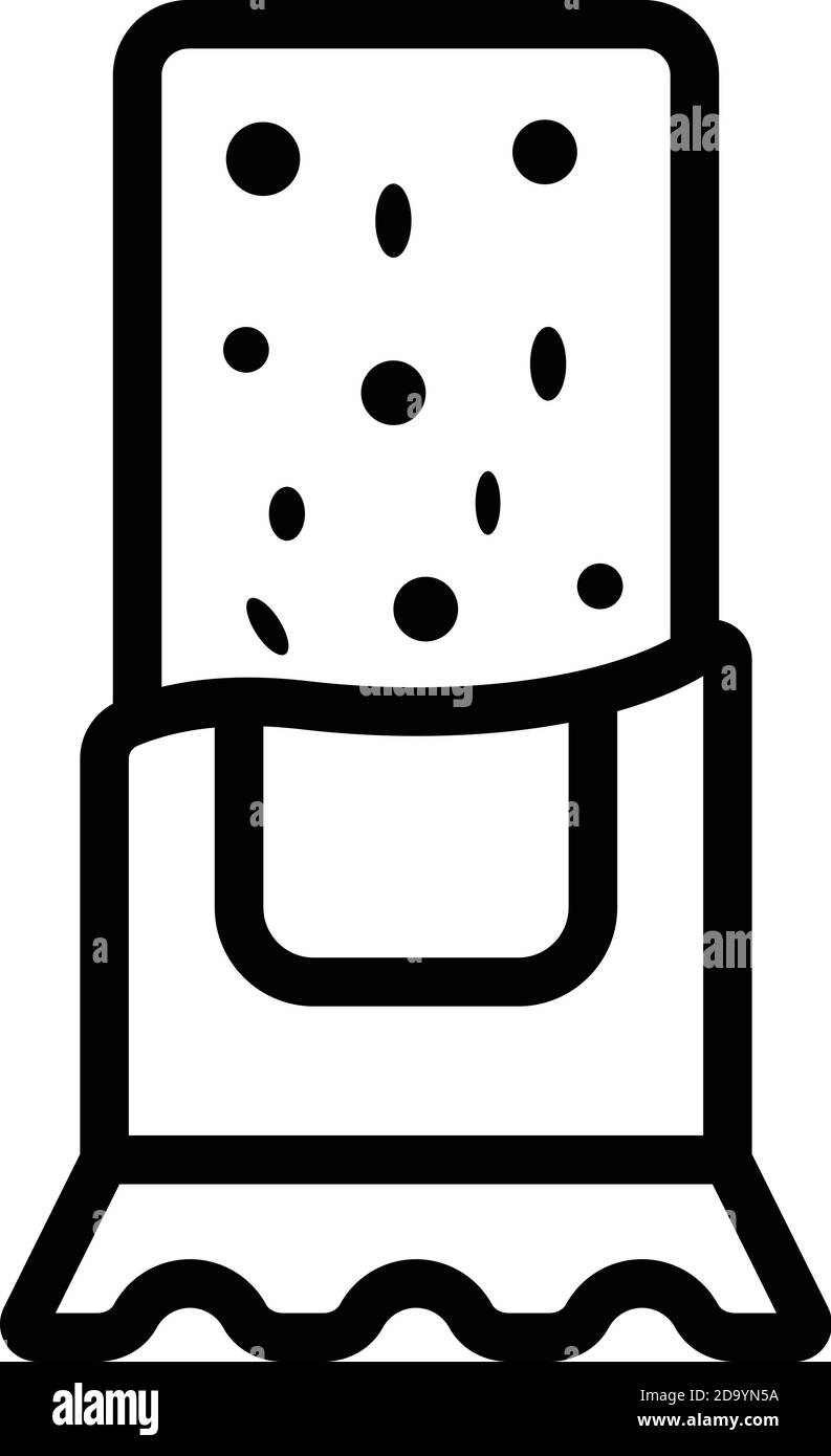 Energy bar icon. Outline energy bar vector icon for web design isolated ...