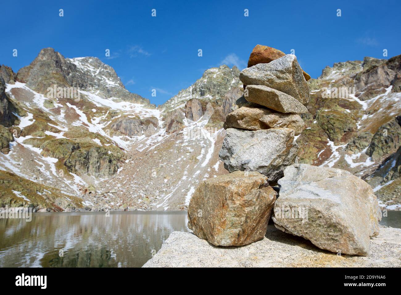 Peaks in the Pyrennes mountains Stock Photo - Alamy
