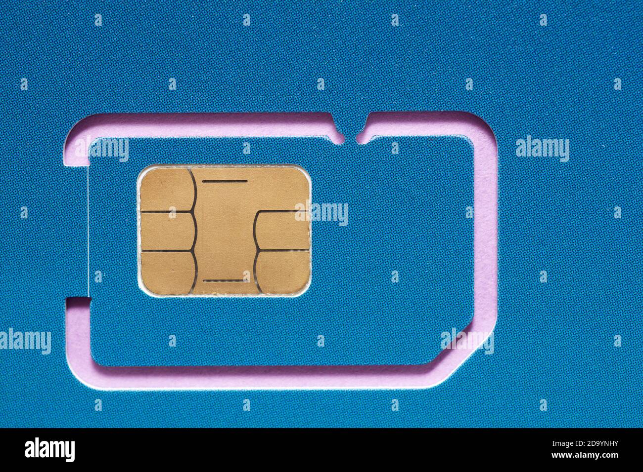 Blue gsm phone sim card hi-res stock photography and images - Alamy