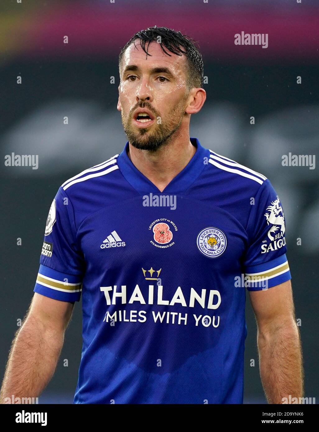 Leicester City's Christian Fuchs during the Premier League match at the ...