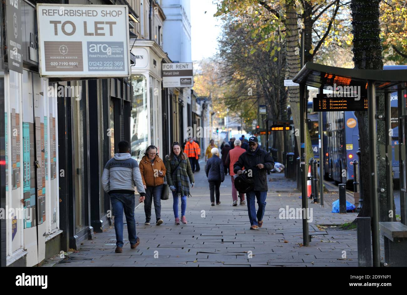 Promenade, Cheltenham. Lockdown Two leaves the streets of Cheltenham ...