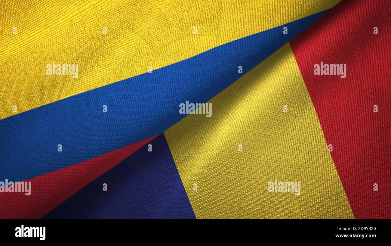 Colombia romania flag hi-res stock photography and images - Alamy